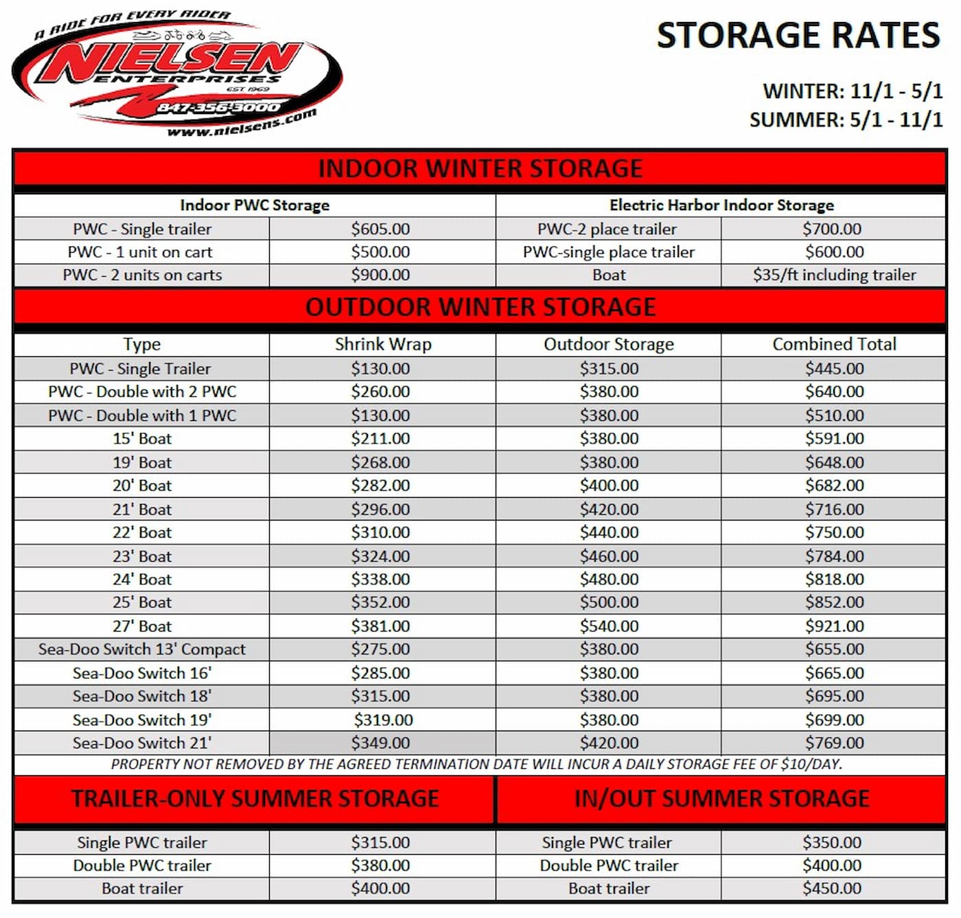 Marine Storage | Nielsen Enterprises | Lake Villa Illinois